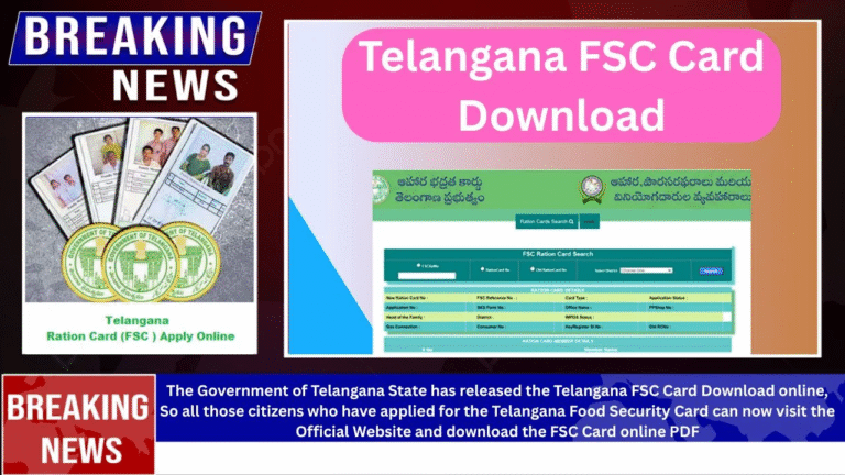 Telangana FSC Card Download By Aadhaar Number at epds.telangana.gov.in 2025
